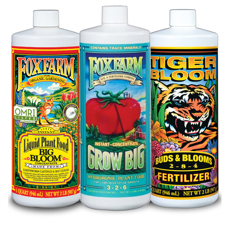 Fox Farm Triple pack - Big Bloom, Grow Big HYDRO , Tiger Bloom – Go Grow